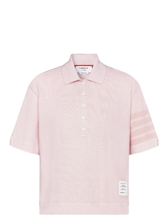THOM BROWNE Thom Browne 4-Bar Jersey Polo Top